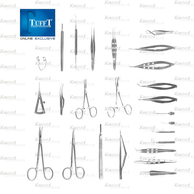 Glaucoma-Trabeculectomy Set (consisting of 24 Surgical instruments)